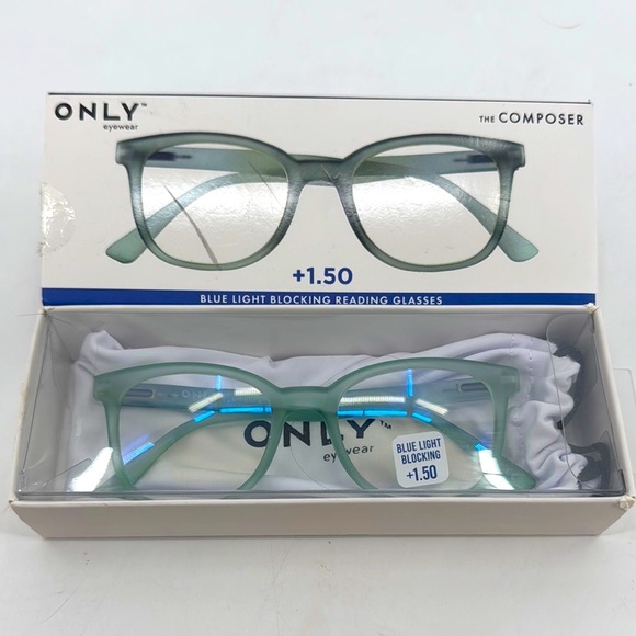 Only | Accessories | Only Eyewear New The Composer Sage Green Blue ...